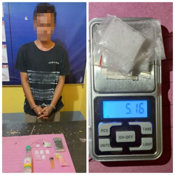 Seorang Pemuda Luwuk Selatan Banggai Ditangkap Miliki Lima Sachet Sabu