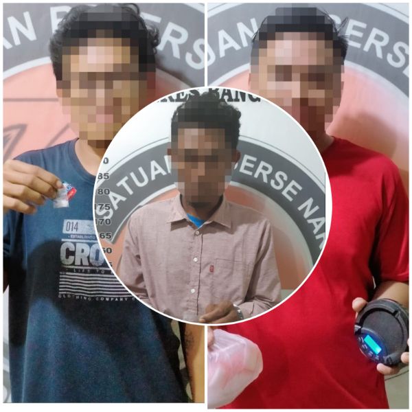 Dua Hari Terakhir Tiga Terduga Pelaku Penyalahgunaan Narkotika di Luwuk Banggai Ditangkap