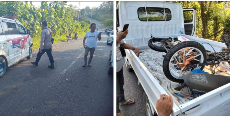 Tabrakan Ambulance VS Motor di Sinorang Batui Selatan Banggai, Dua ...