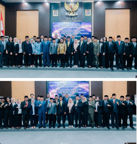 DPRD Banggai Umumkan Penetapan Paslon Bupati dan Wabup Banggai Terpilih Amirudin-Furqanuddin